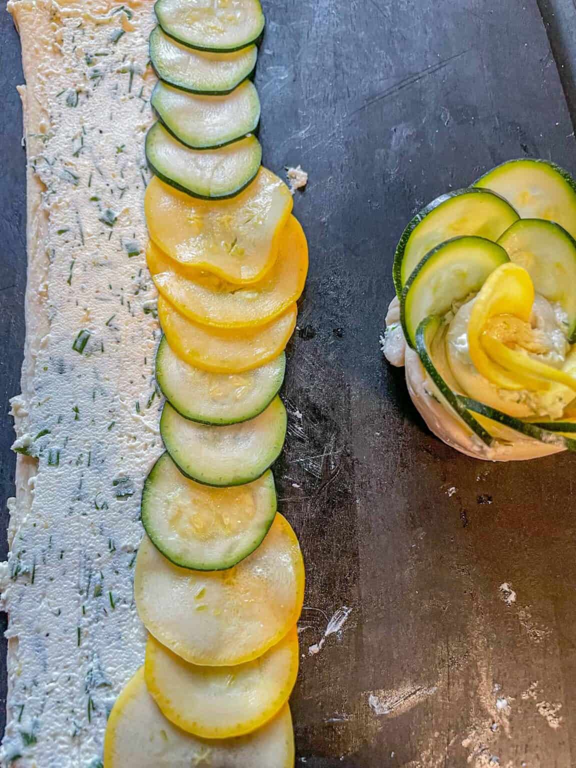 Summer Squash Tartlets - Beach Girl Grills