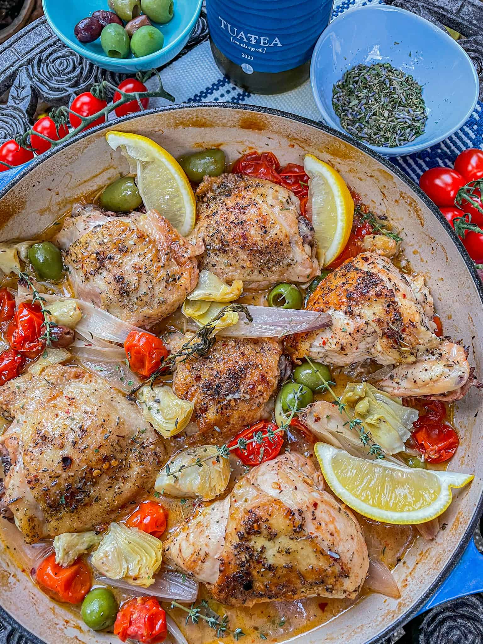 Chicken Provençal - Beach Girl Grills