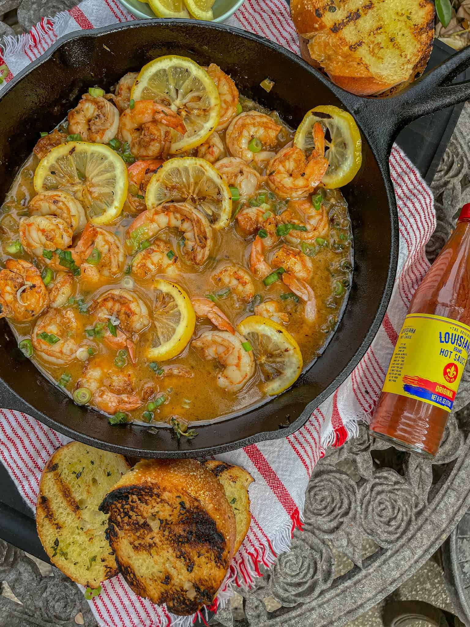 New Orleans Barbecue Shrimp - Beach Girl Grills