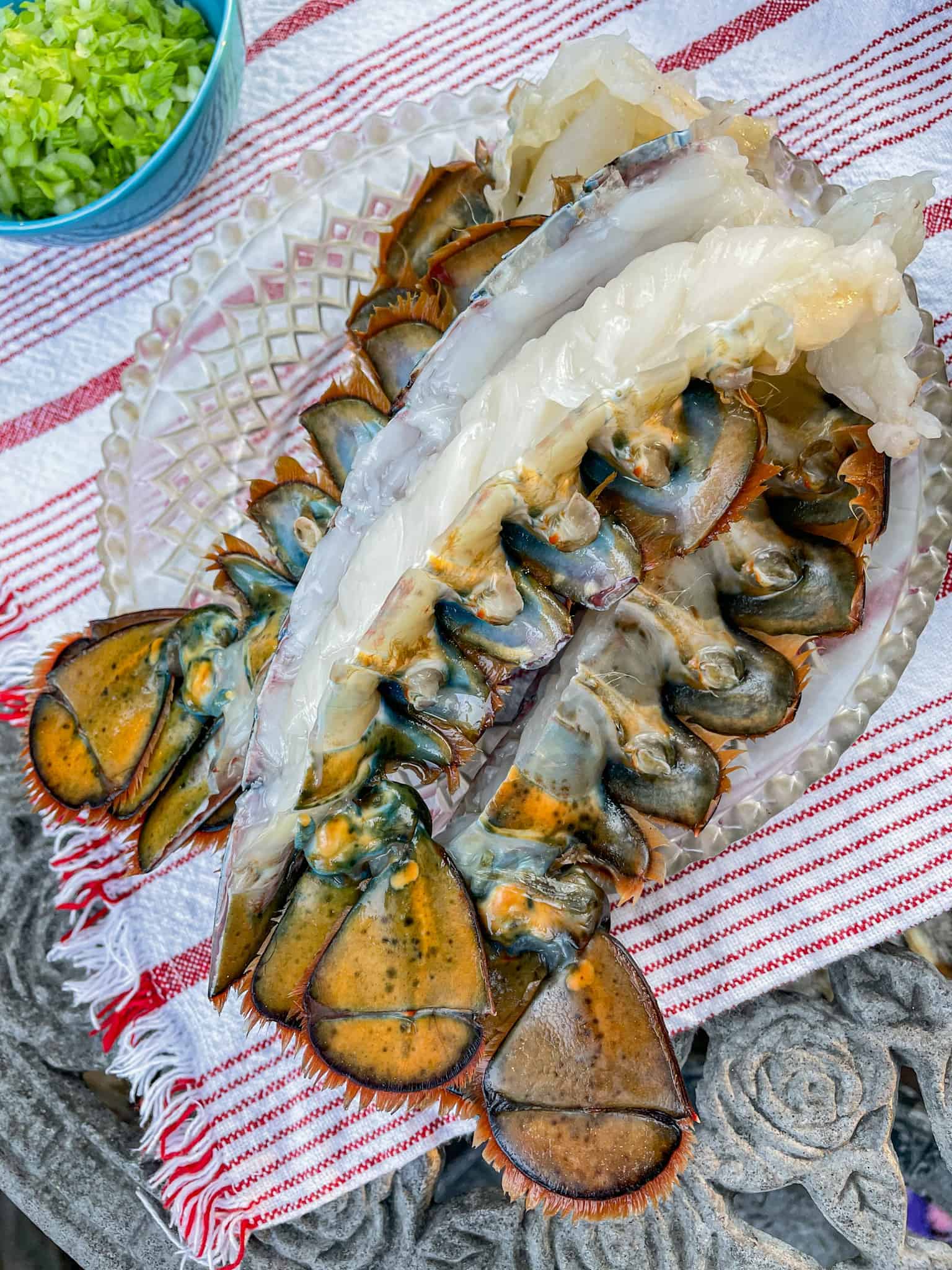 Cajun Lobster with Andouille Crust - Beach Girl Grills