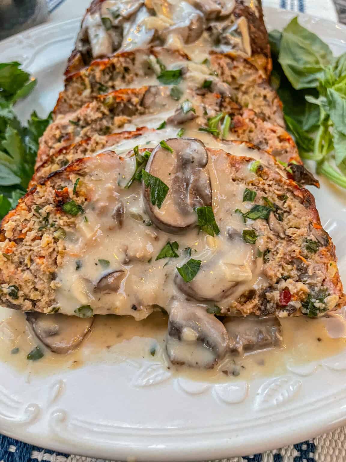 Turkey Meatloaf Marsala - Beach Girl Grills