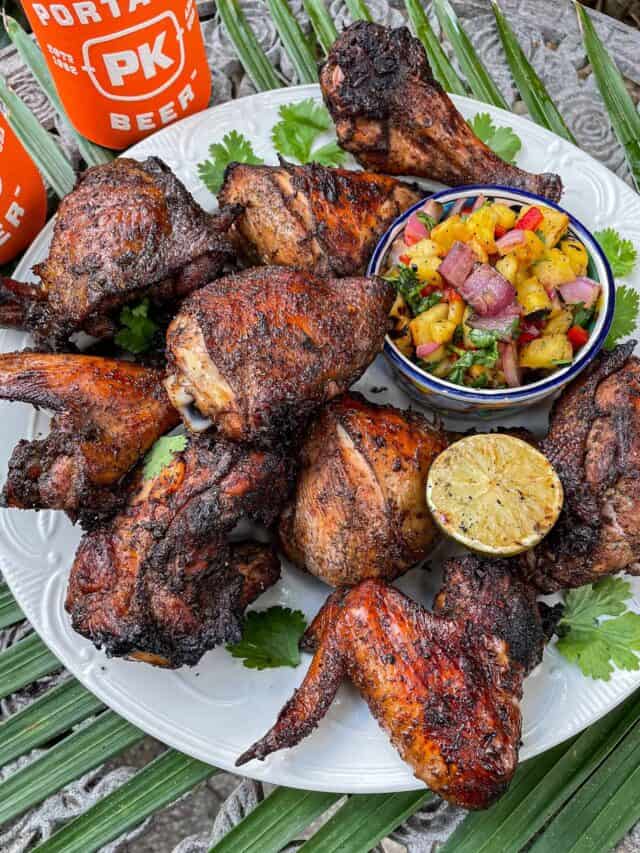 Grilled Jamaican Jerk Chicken - Beach Girl Grills