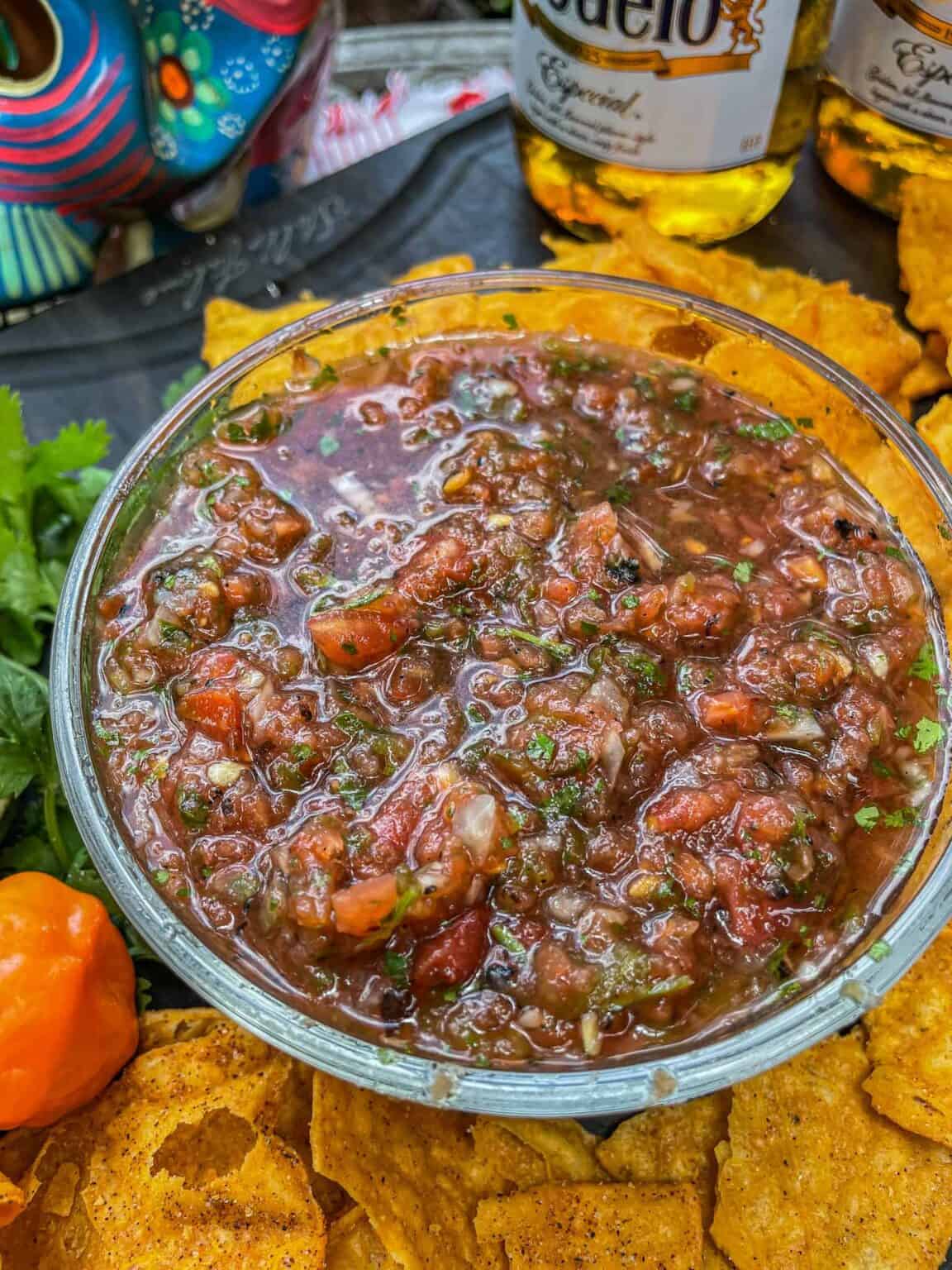 Roasted Habanero Tomato Salsa - Beach Girl Grills