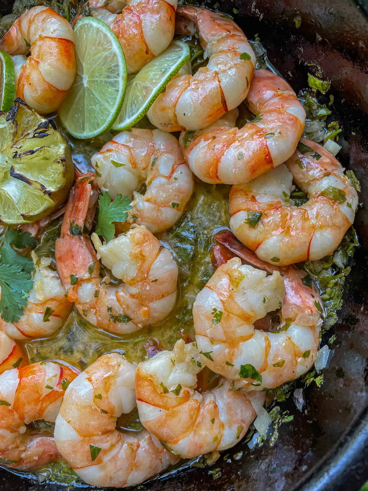 Caribbean Shrimp Scampi - Beach Girl Grills