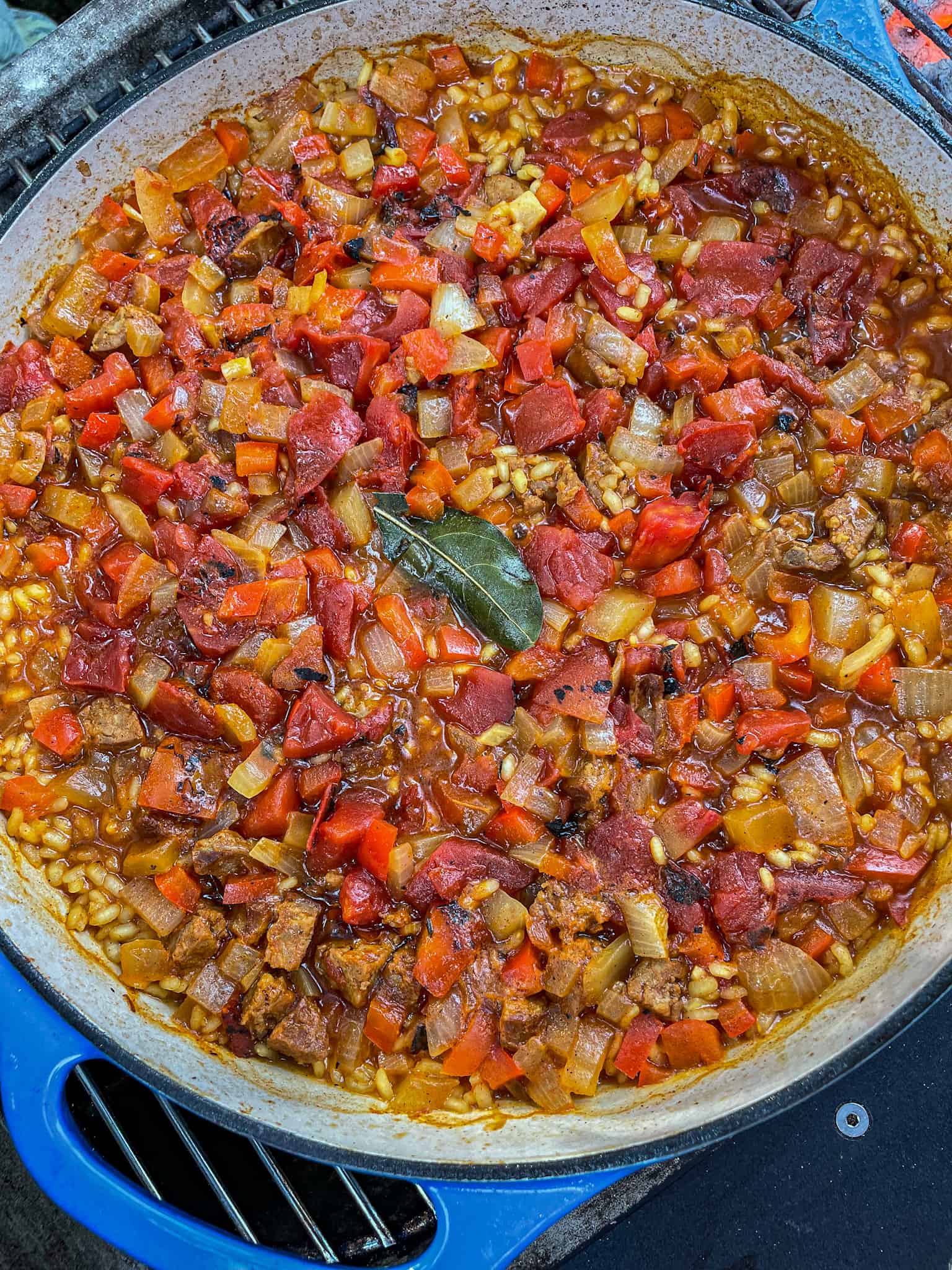 Easy Seafood Paella - Beach Girl Grills