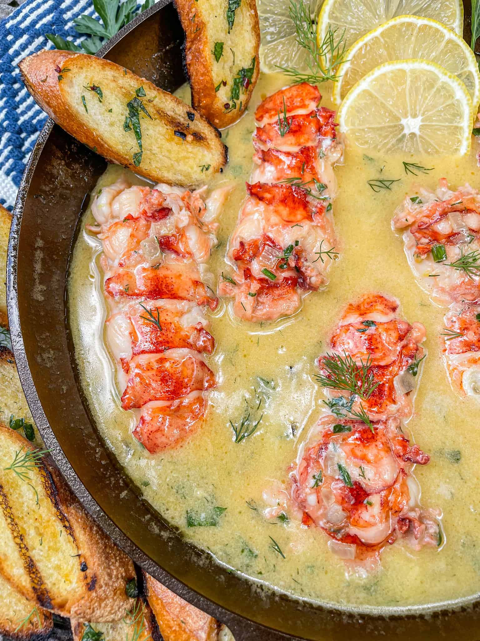 Butter Poached Lobster - Beach Girl Grills