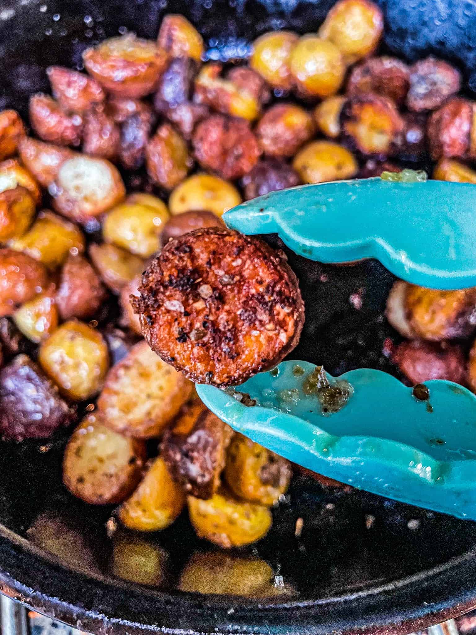 Roasted Greek Potatoes - Beach Girl Grills