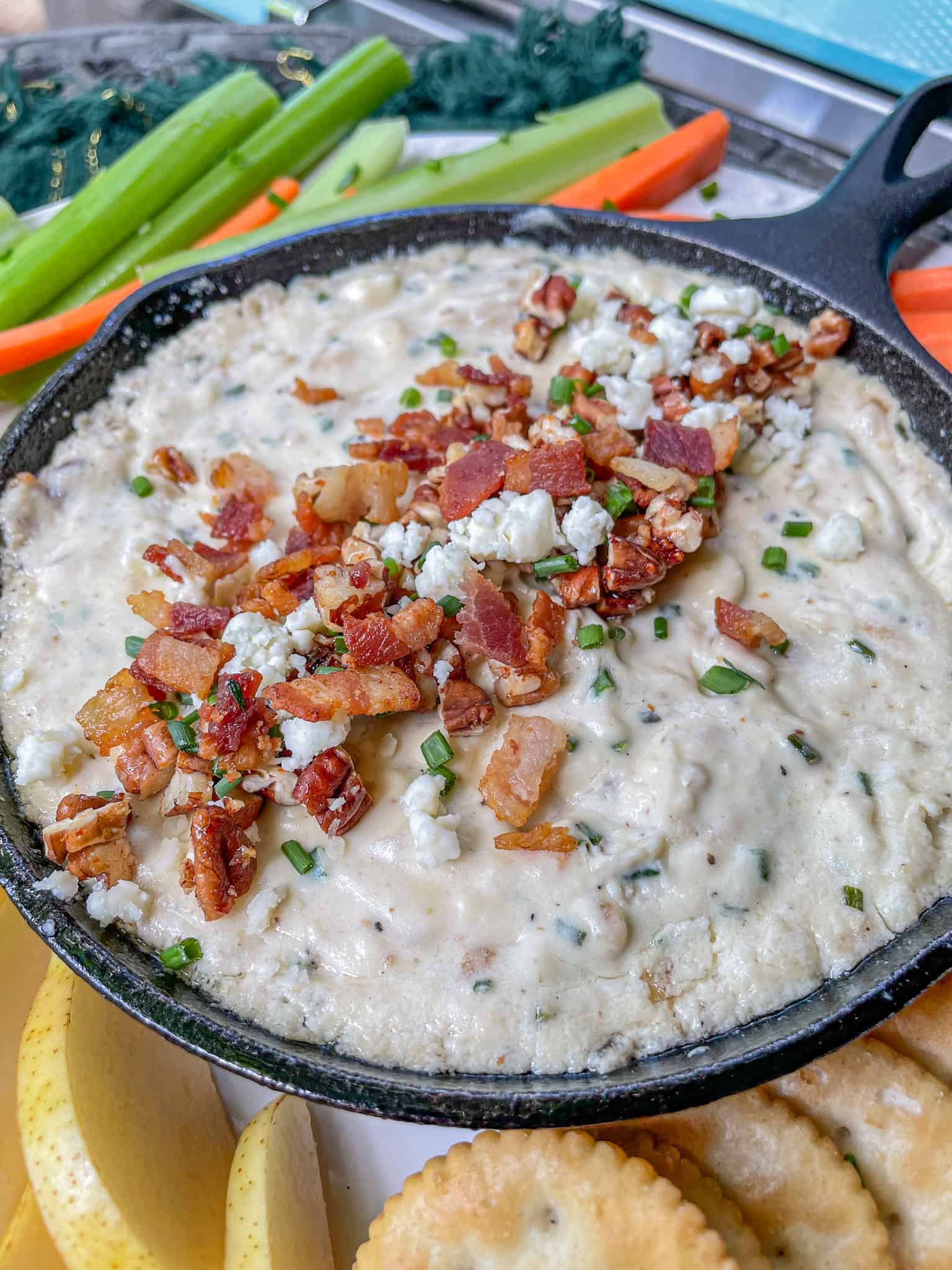 Blue Cheese Bacon Dip - Beach Girl Grills