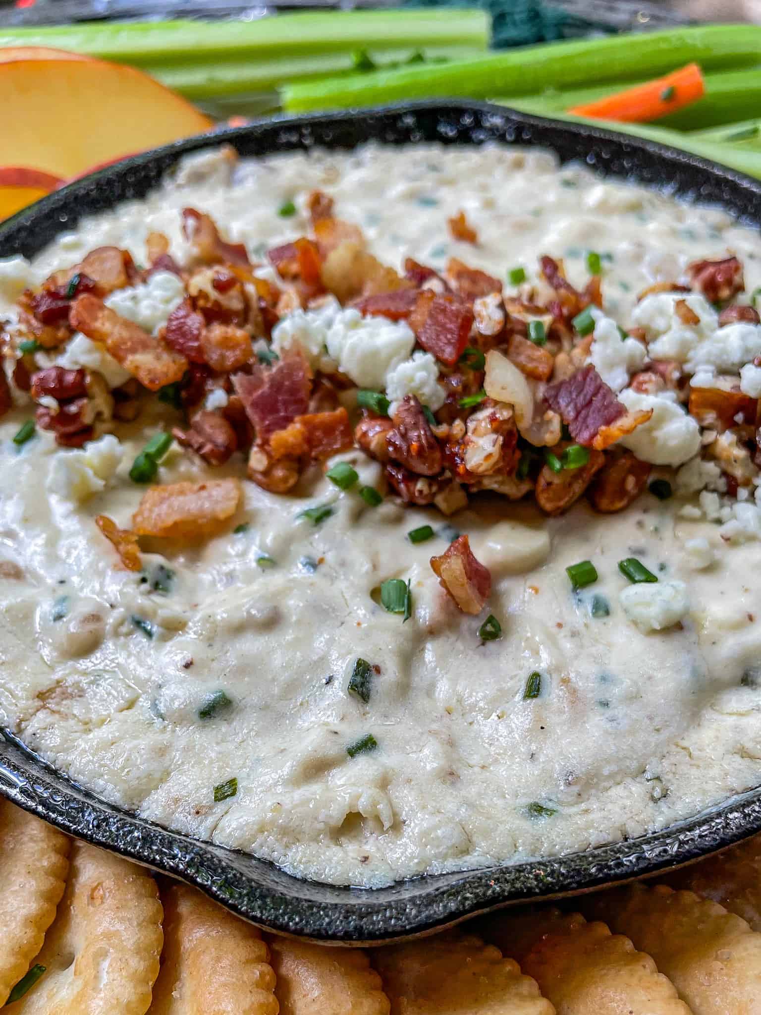 Blue Cheese Bacon Dip - Beach Girl Grills